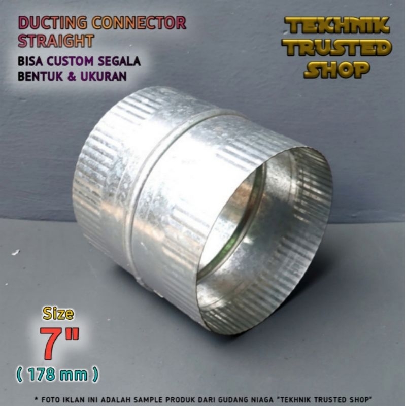 7" Straight ducting Connector Sock BJLS Hose Pipe Connection | Shopee ...