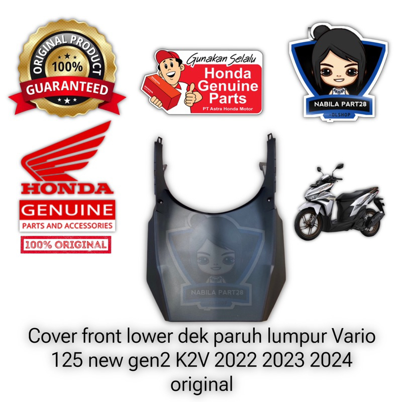 Fr Cover lower deck half lung mudguard vario 125 new K2V gen 2 2022 ...