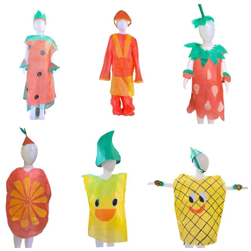 Recycled Costume Crafts | Fruit and Vegetable Cosplay Costume | Plastic ...