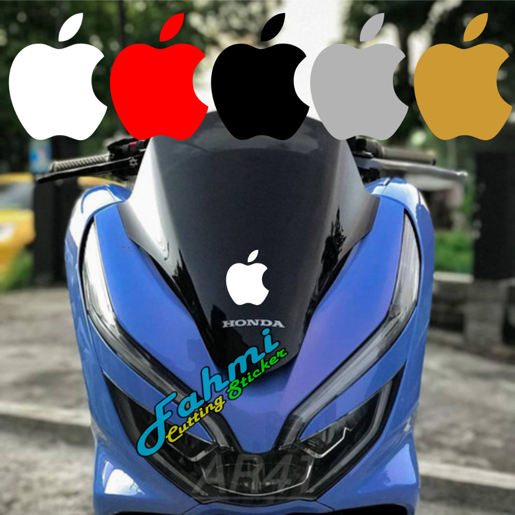Apple iphone logo Sticker for motorbikes, cars, laptops | Shopee ...