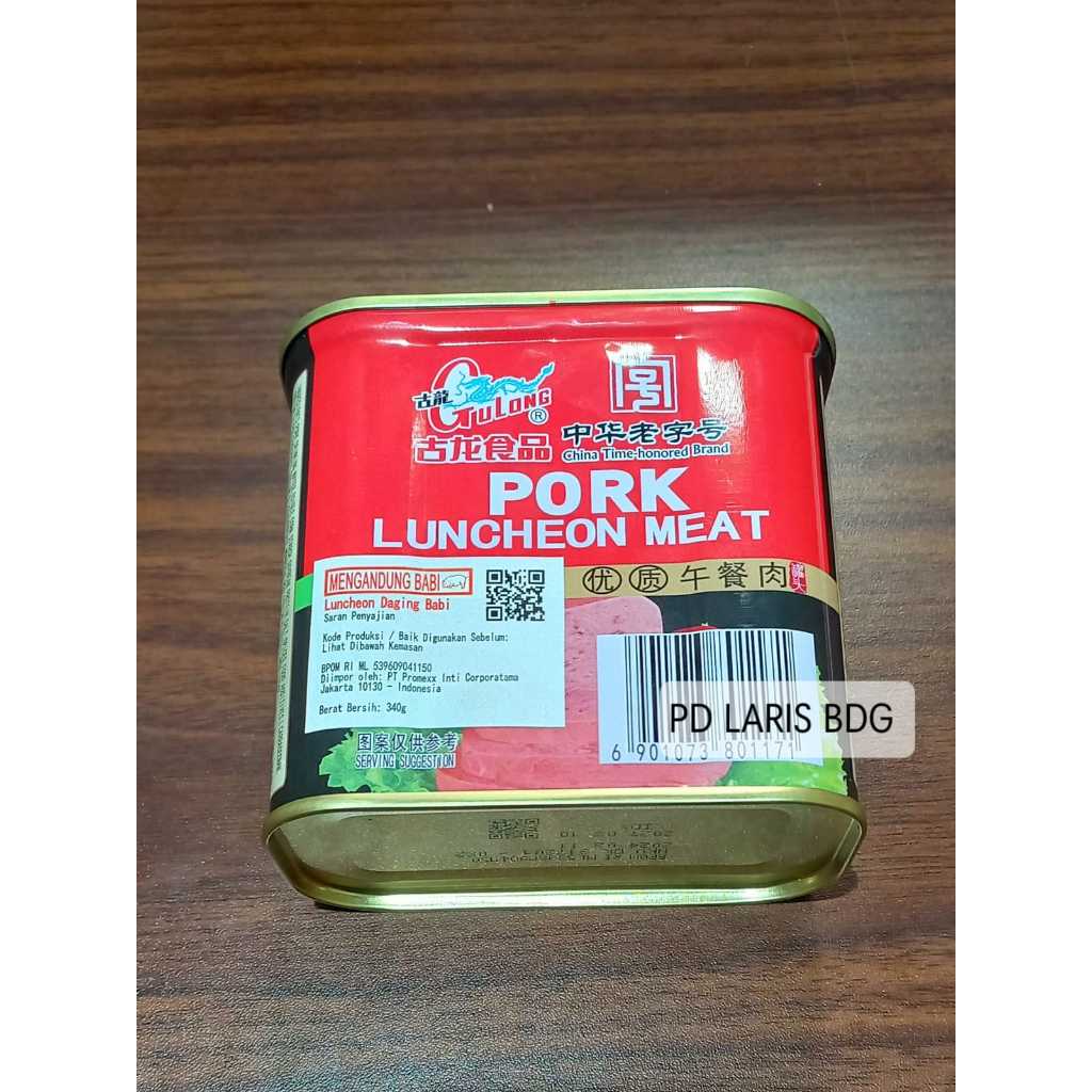 Gulong Pork Luncheon Meat 340gr ( Pork Luncheon / Ham Wot Processed / Non Halal Pork) | Shopee ...