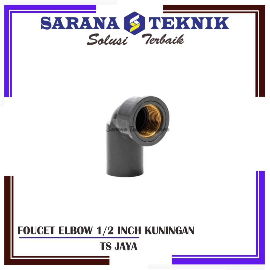 PVC PIPE CONNECTION KNEE L / ELBOW DRAT IN BRASS 1/2 INCH TS JAYA ...