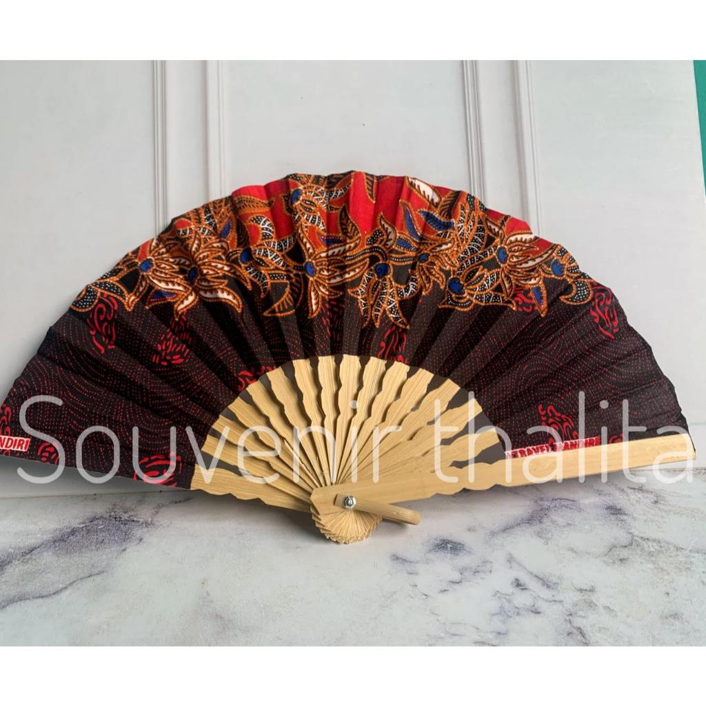 LARGE Jumbo Batik Fan Wedding Souvenirs Packaged in Plastic, Contains ...