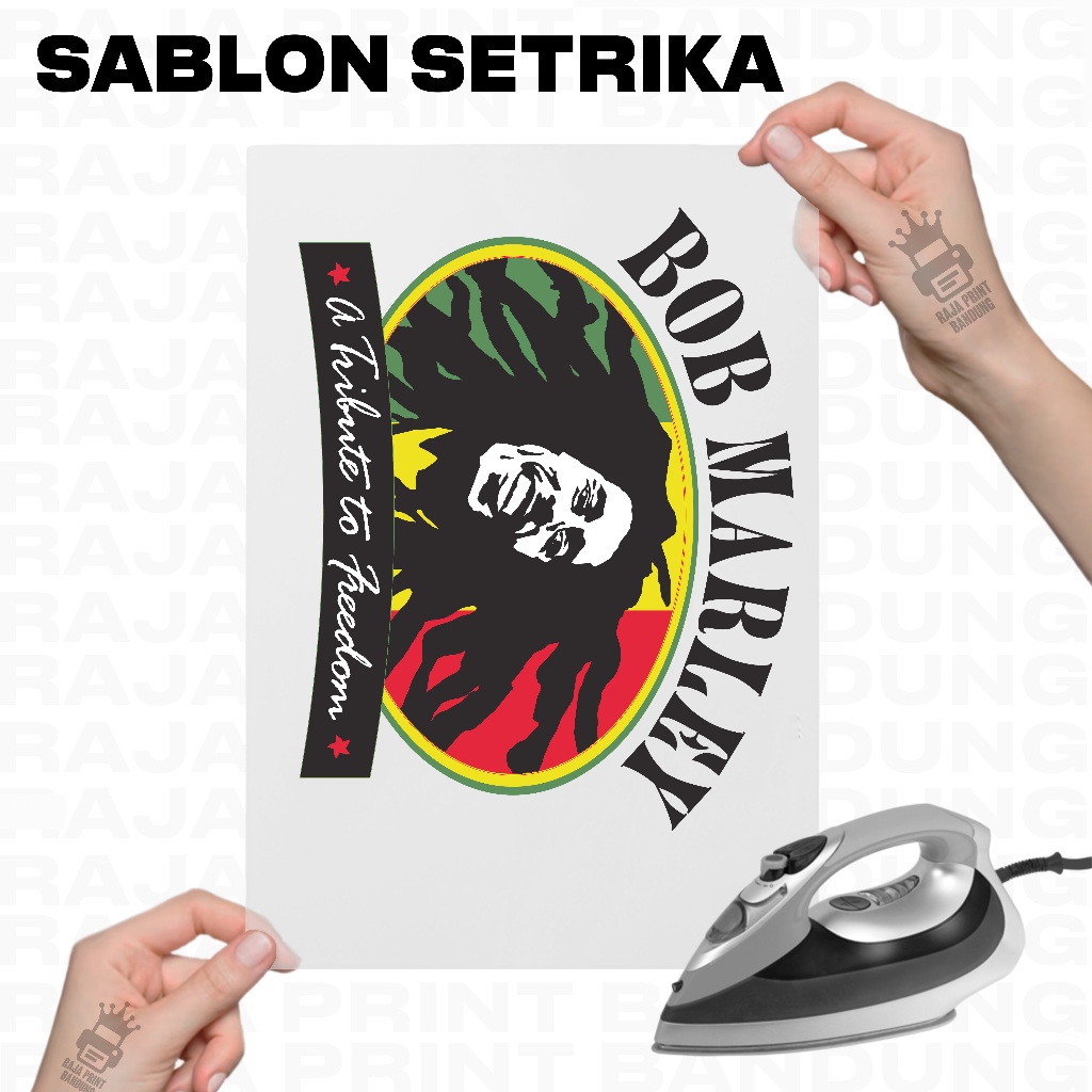 Sablon Iron Unit A3 DTF Sticker Kaos Ready To Press Ready To Iron Bob ...