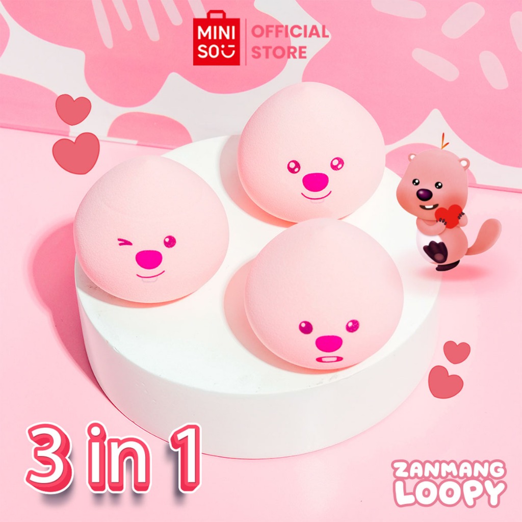 Miniso ZANMANG Loopy Collection Makeup Sponges Soft And Skin Friendly ...