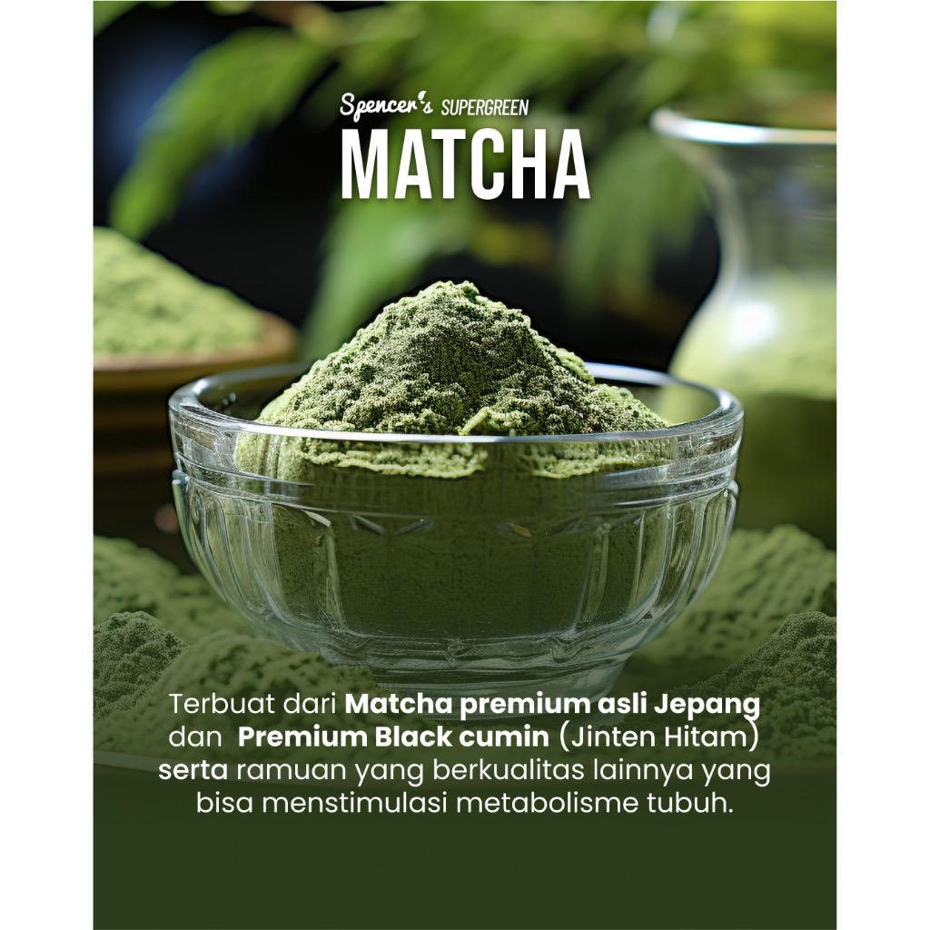 Matcha Spencer Supergreen - Apple Flavored Matcha Multigrain Drink ...