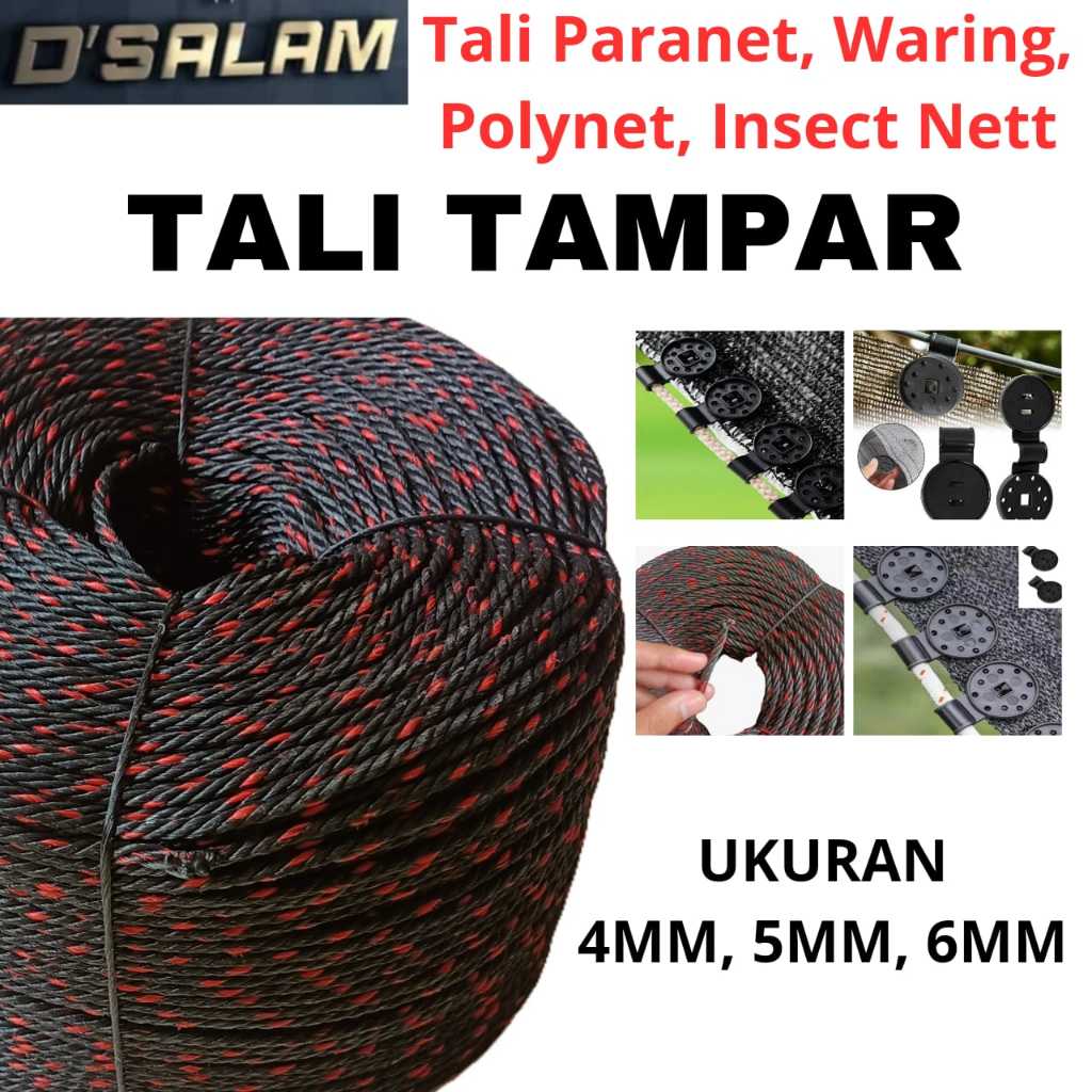 Tampar ROPE / KOMPAS PE - MINE ROPE > Paranet - Waring - Insect Nett ...