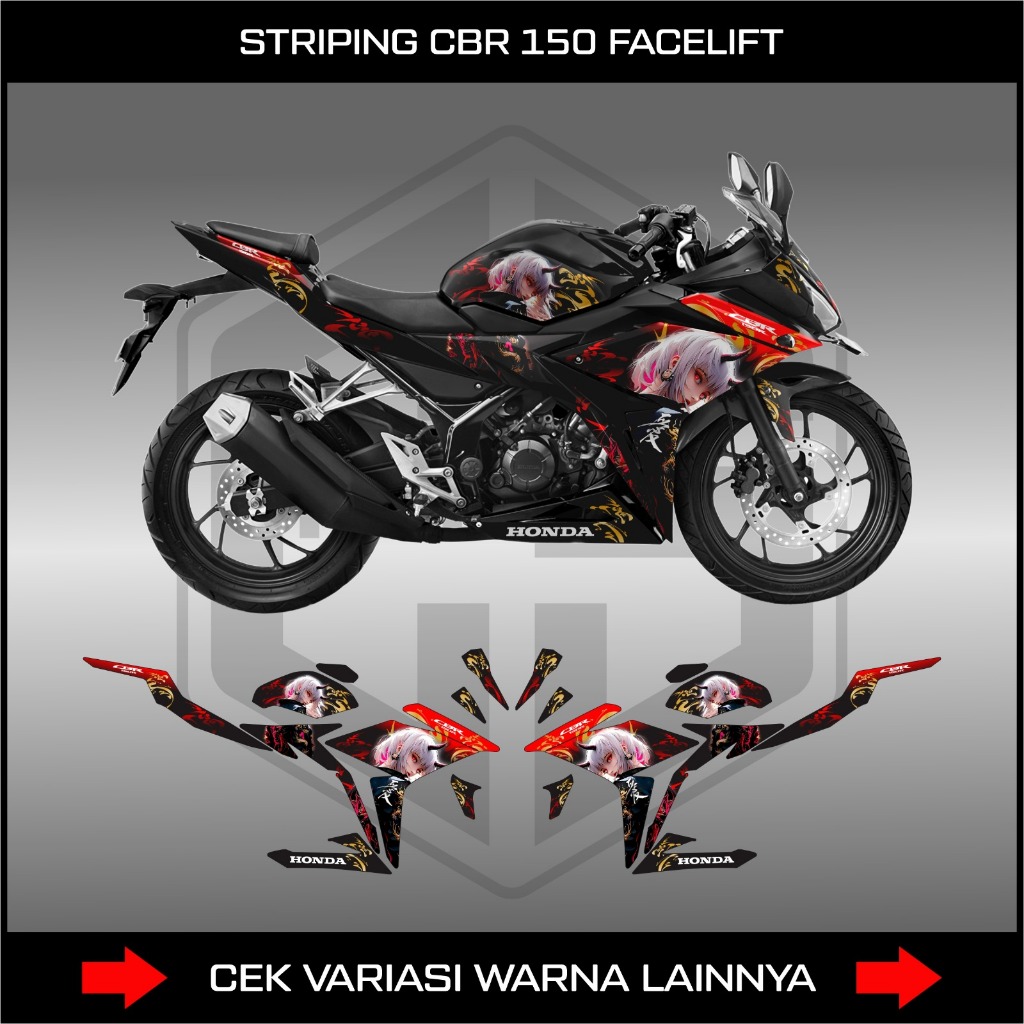 Striping CBR150R K45G/K45N ENIME Edition - STICKER LIST BODY Motorcycle ...