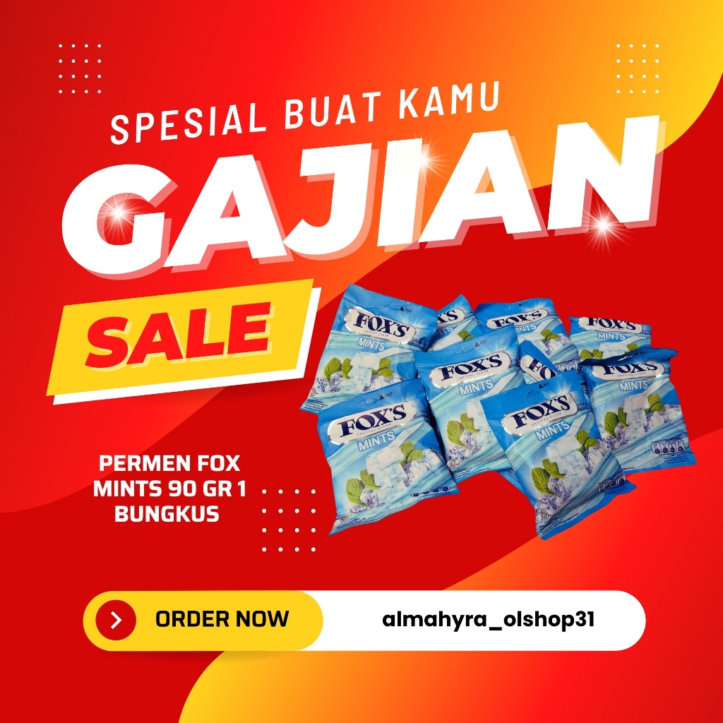 Fox Mints candy 90gr 1 Pack fox's Crystal Clear mint bag candy | Shopee ...