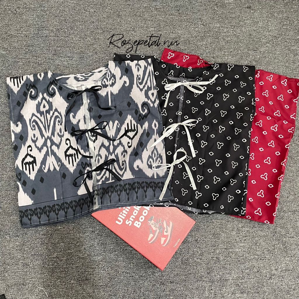 Vals Ribbon Vest outer/outer Brocade JUMBO Brocade Ribbon/batik outer ...