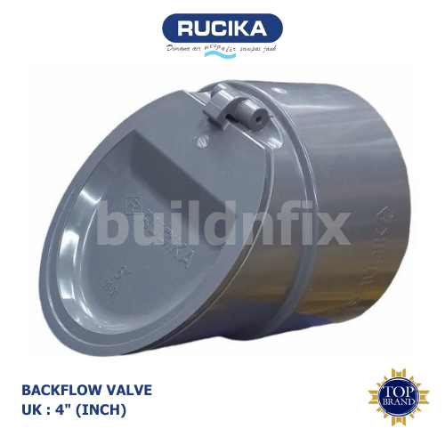 RUCIKA BACKFLOW VALVE / TUTUP PIPA PEMBUANGAN GOT ANTI HEWAN & BAU PVC ...