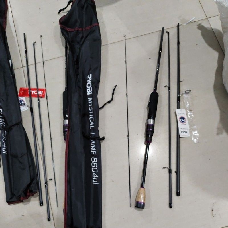 Ul spinning rod connected 4 ryobi mytical flame ultralight | Shopee ...