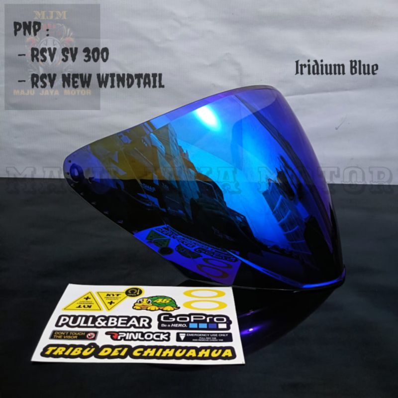 IRIDIUM VISOR RSV SV300 + STICKER | RSV NEW WINDTAIL HELMET VISOR | RSV ...