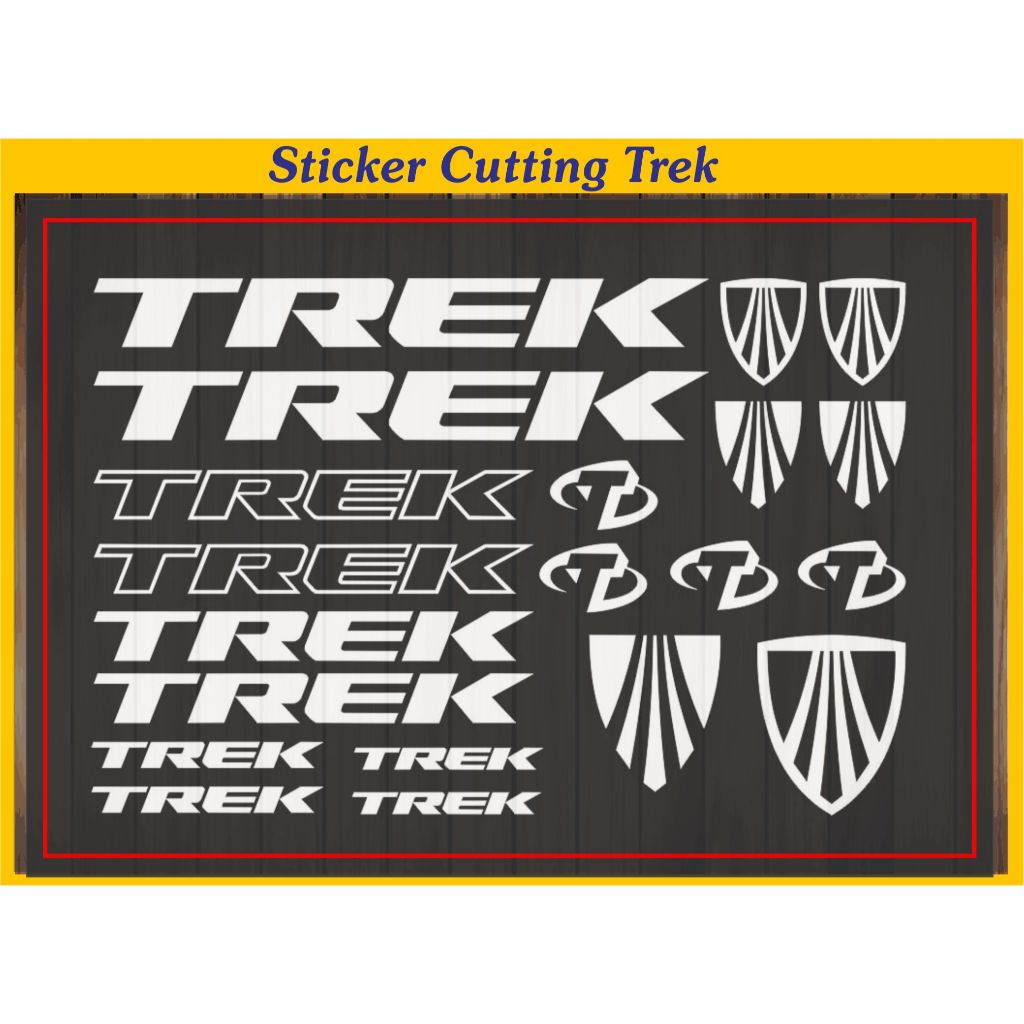 Sticker CUTTING MTB TREK STICKER FRAME Mountain TREKDEPEDA Bike ...
