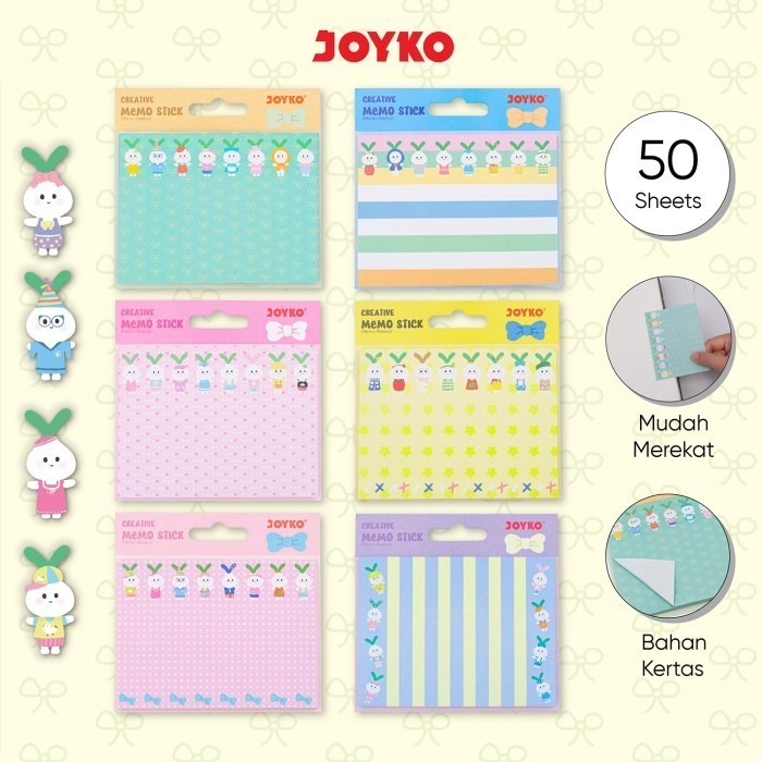 Memo Stick Sticky Note Memo Paper Sticky Memo Joyko MMS-42 Creative ...