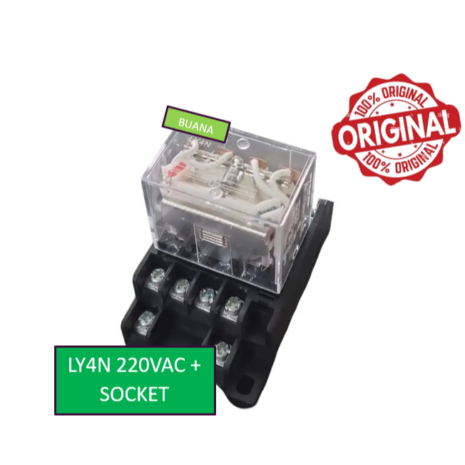 Omr*n Relay ly4n 220V AC plus socket / ly4n 220vac | Shopee Philippines