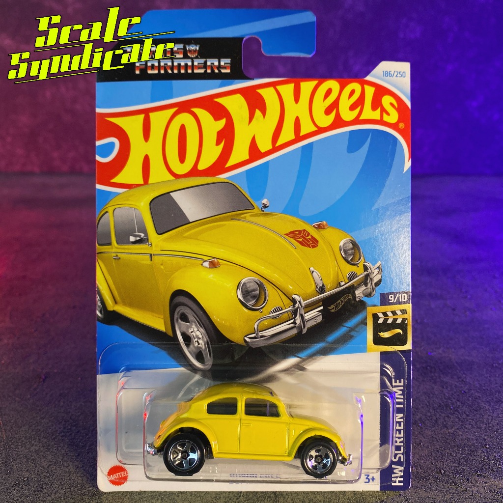 Hot WHEELS Transformers Bumblebee VW Volkswagen Beetle Yellow HW Screen ...