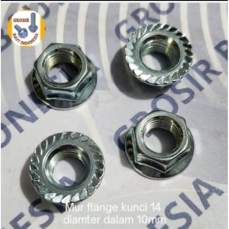 14 key M10 Flange Nuts (package of 10pcs) | Shopee Philippines