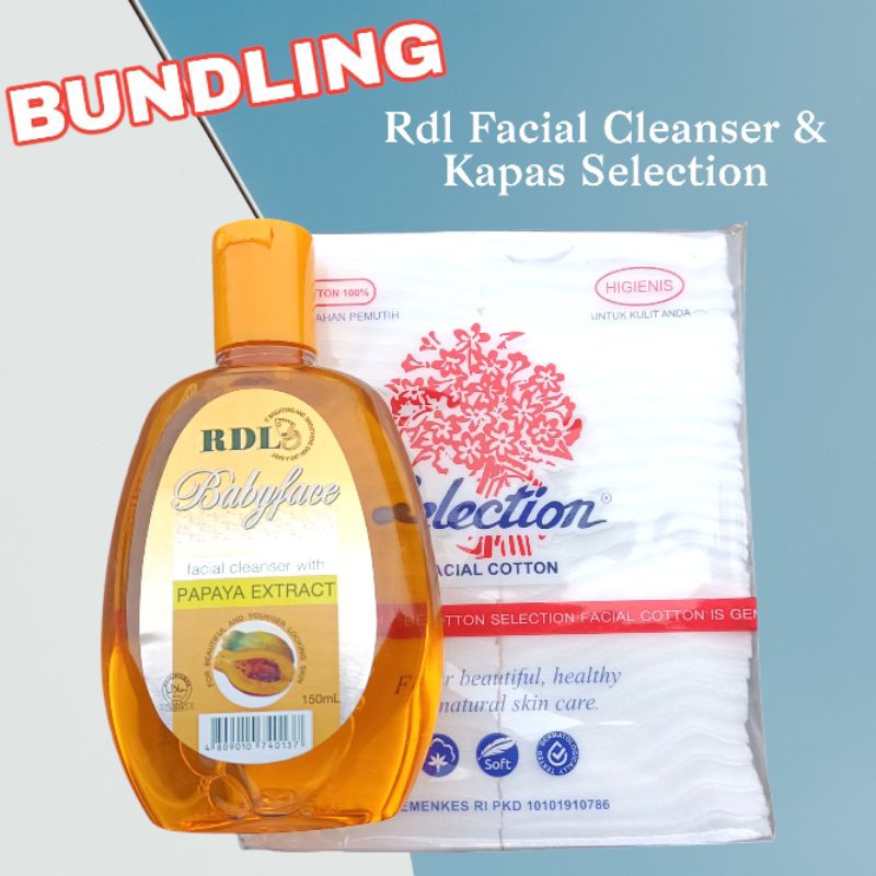 Bundling) Package Rdl Facial Cleanser 150ml & Cotton Selection 35gr ...