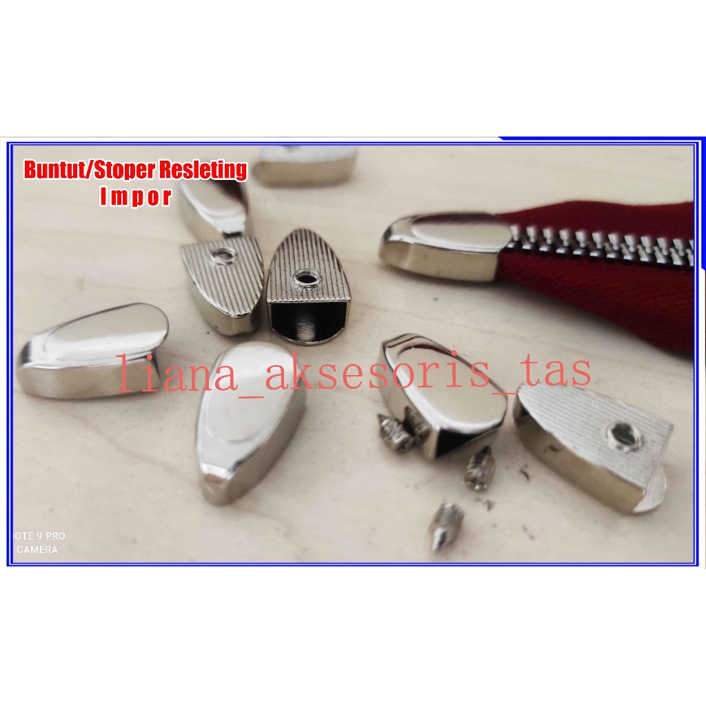 Zipper Tail (12 pcs) Zipper Stopper - Bag Accessories | Shopee Philippines