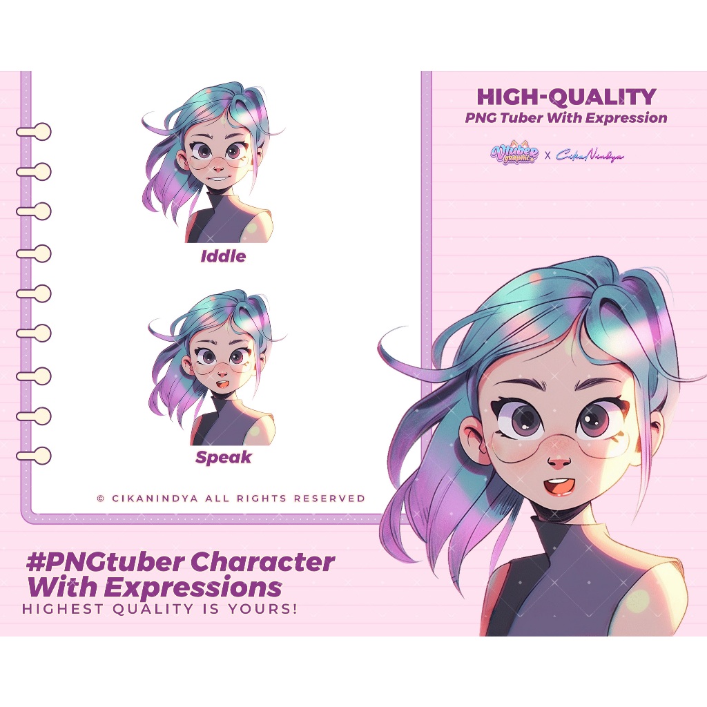 Streaming So More Attractive with Adorable PNG Tuber, Creative Design ...
