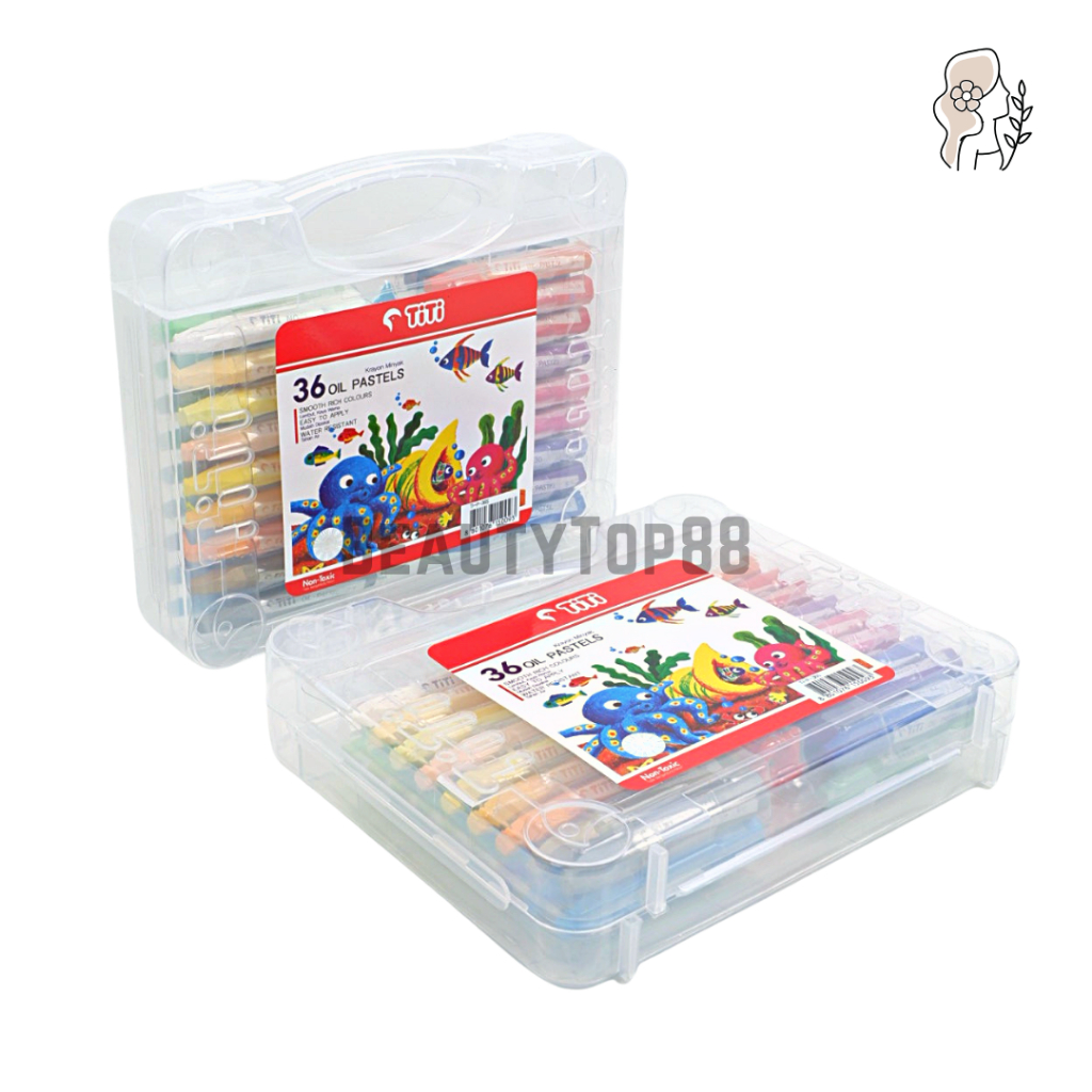 Crayon Titi 36 Colors Oil Pastel - Coloring Crayons 36 W [PRICE PER SET ...
