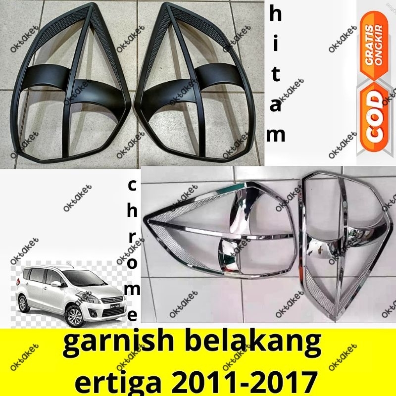 Old Ertiga rear light Garnish 2011 2013 2016 2017 black & chrome ...