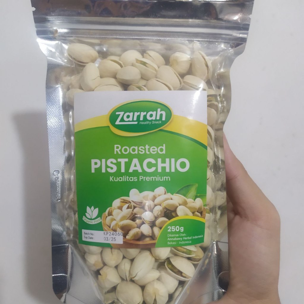 Premium Roasted Pistachio Nuts 250gr Zarrah Premium Roasted Pistachio ...