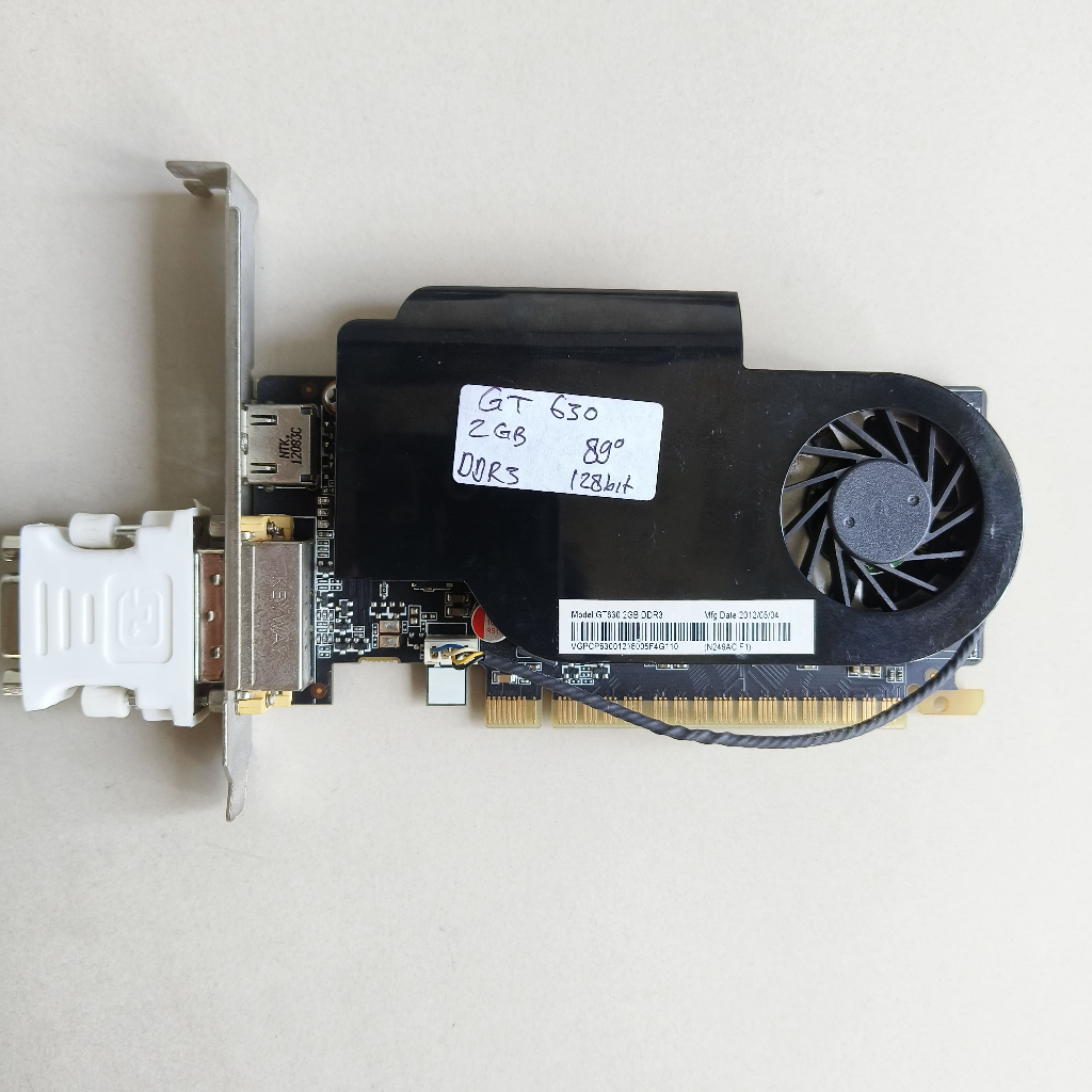 Vga NVIDIA GT 630 2GB 128BIT DDR3 DX12 | Shopee Philippines