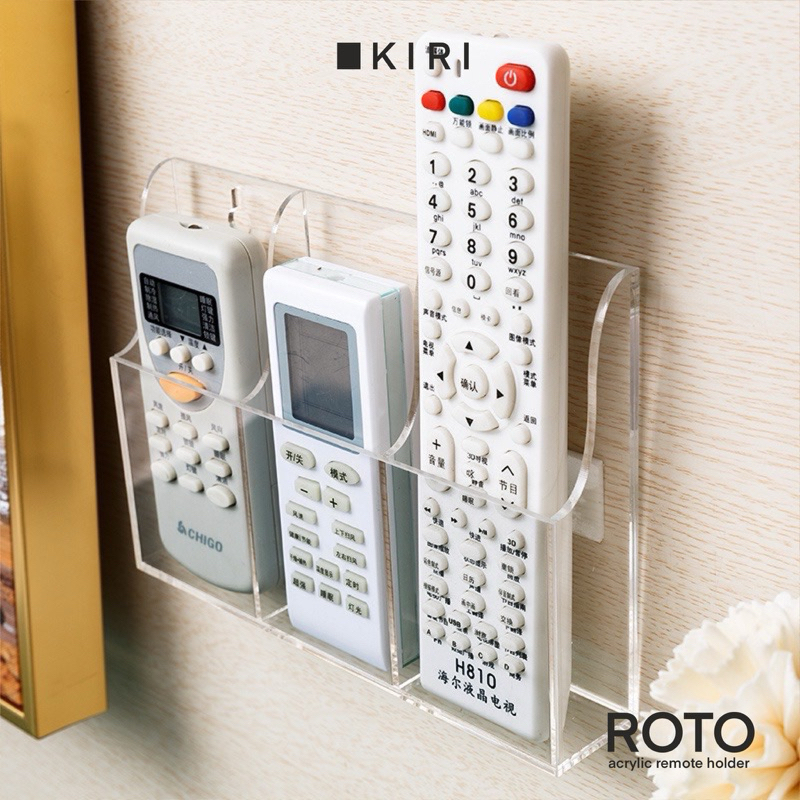 Acrylic AC Remote Storage Holder Wall Mounted TV Remote Holder ...