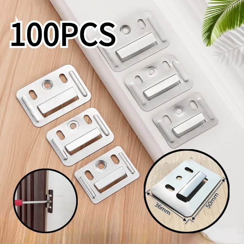 100pcs WPC Clips / WPC wall panel Brackets / WPC Wood Pannel Clips ...