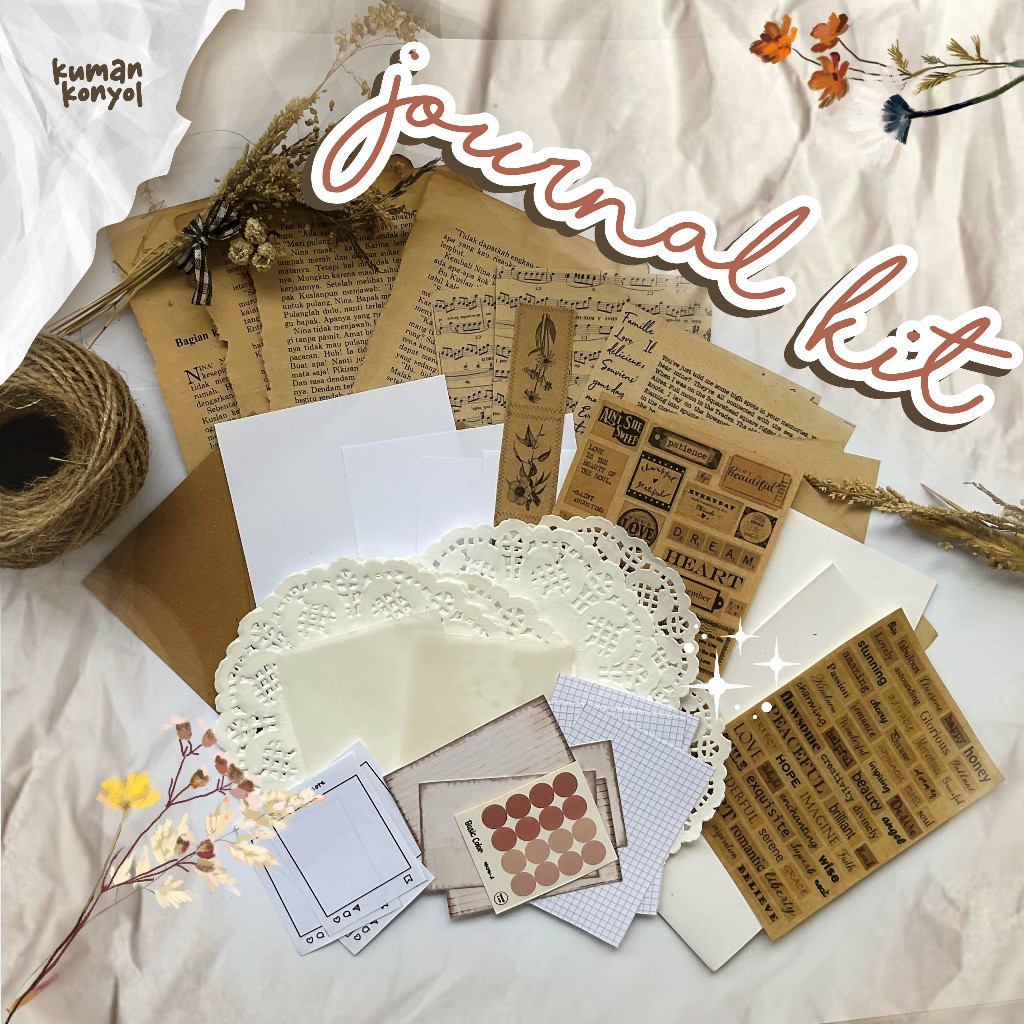 Journal KIT ️ Scrapbook ️ BUJO ️ JOURNAL Book ️ JOURNALING VINTAGE KIT ...
