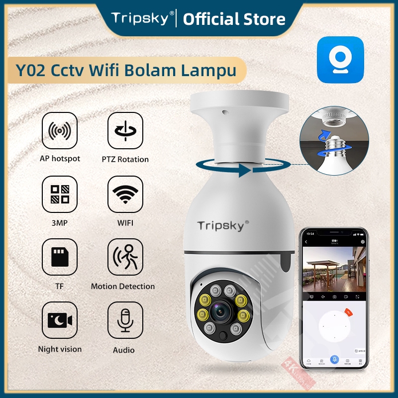 Cctv Wifi CCTV CCTV Lamp Y02 CCTV Camera Wifi CCTV Lamp 1080P 3MP 360 ...