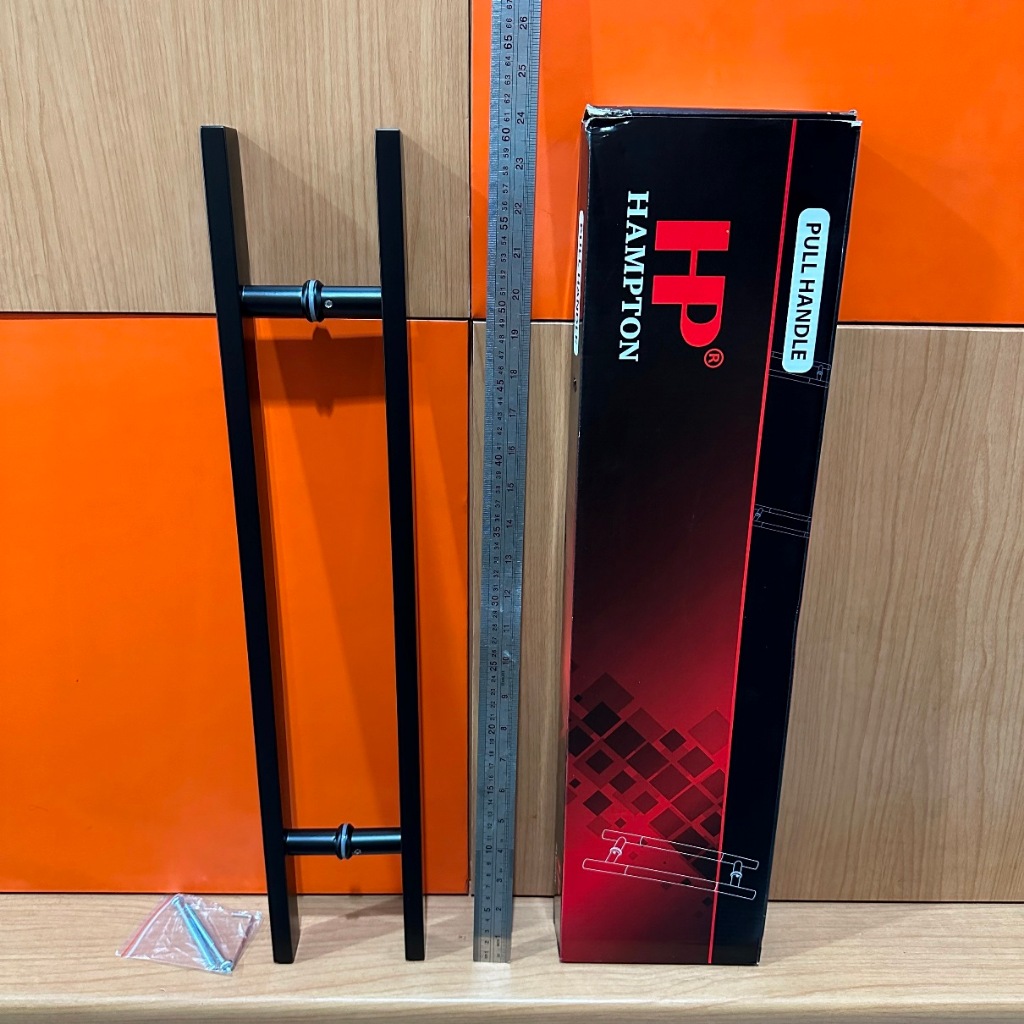 PULL HANDLE HAMPTON PH 018 30X15X600X400 MATT BLACK Square Door Handle ...