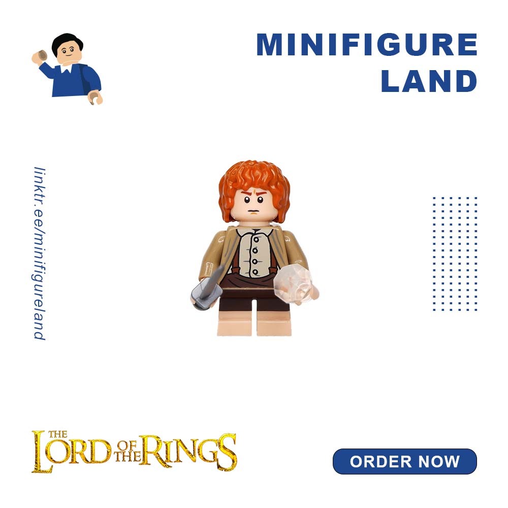 Lego The Lord Of The Rings - Samwise Gamgee (Sam) - Light Nougat Feet ...