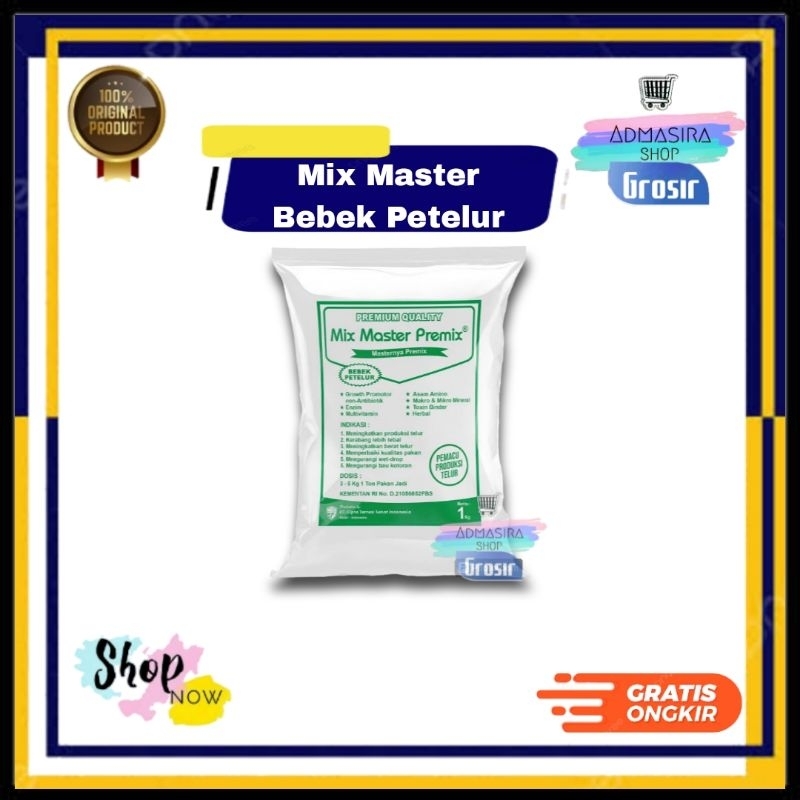 MIX MASTER PREMIX DUCK LAYER 1kg Laying Duck Feed Supplement 1 kg ...