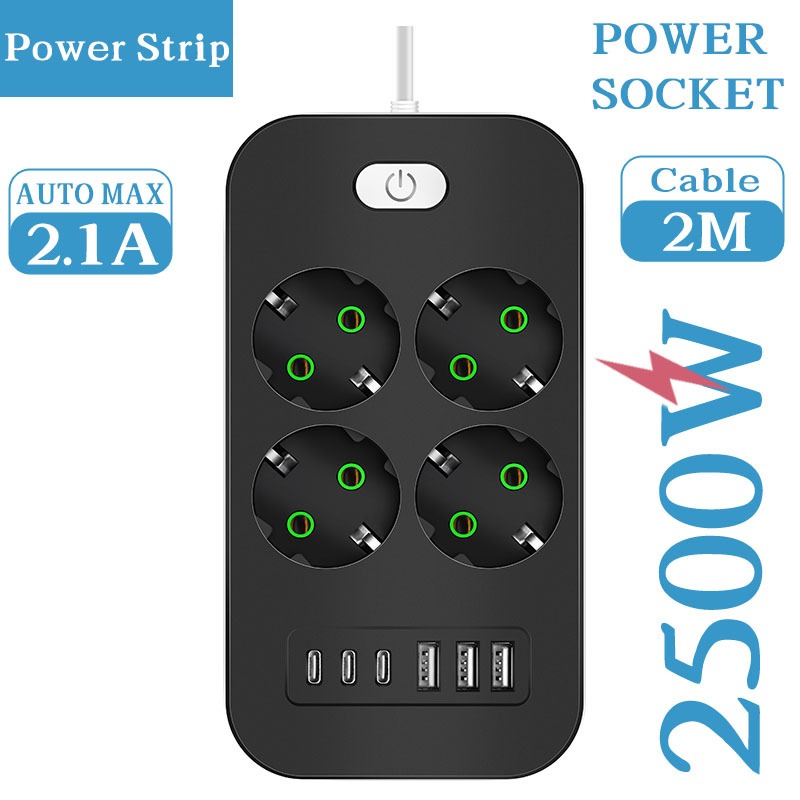 2500w Usb Type-C Socket Multi-Purpose Cable 2 Meters Length Original ...