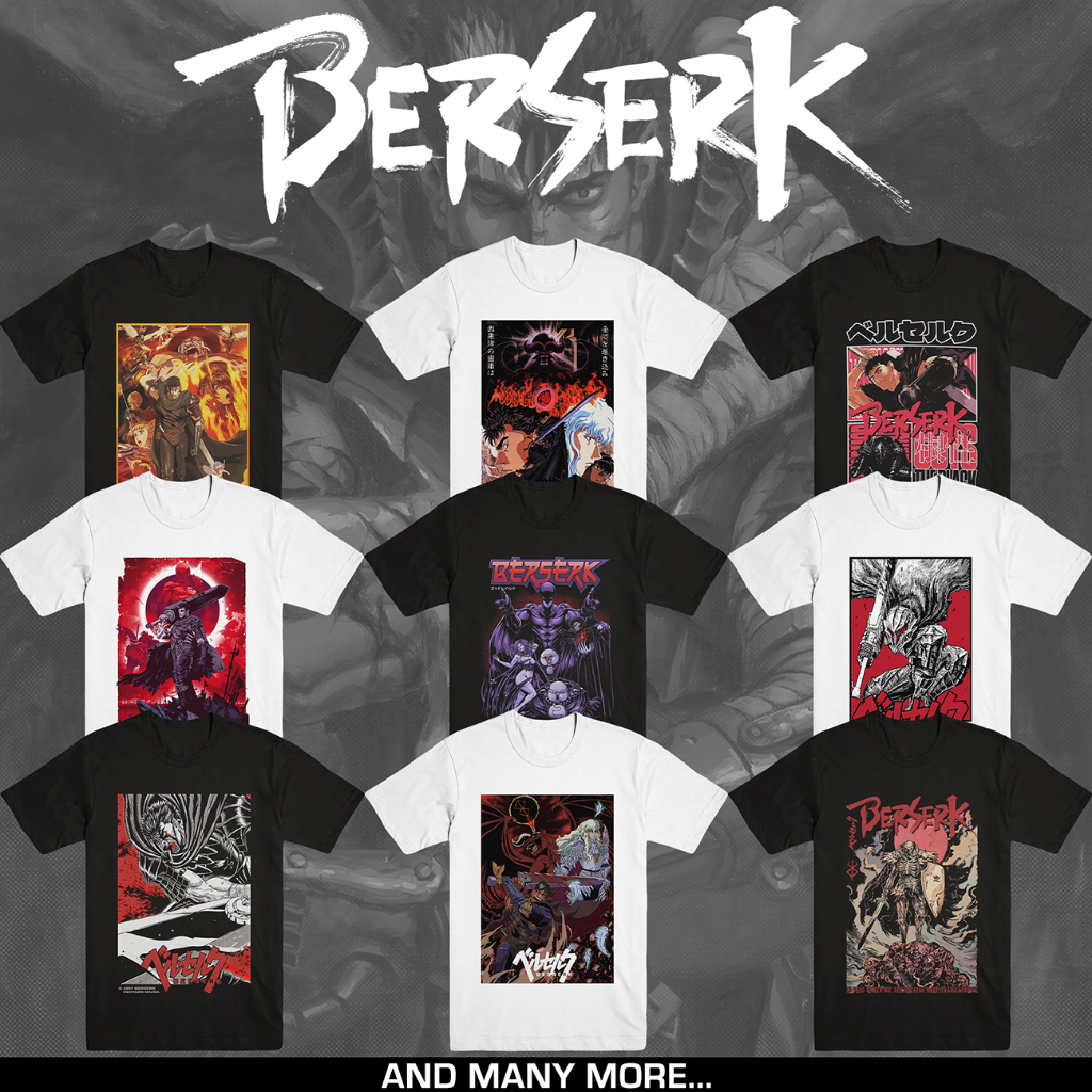 Berserk | Anime T-SHIRT | Dark FANTASY | Merchandise | Shopee Philippines