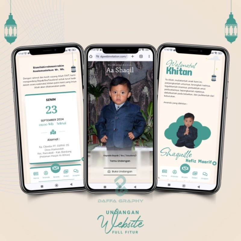 Website Circumcision Invitation | Digital Invitation | Circumcision ...