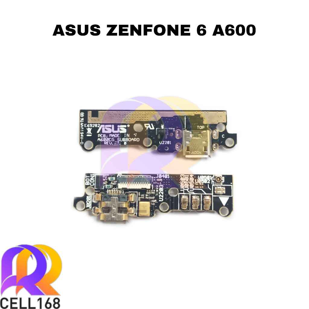Flexible Connector CHARGER ASUS ZENFONE 6 A600 PCB BOARD CAS MIC ...