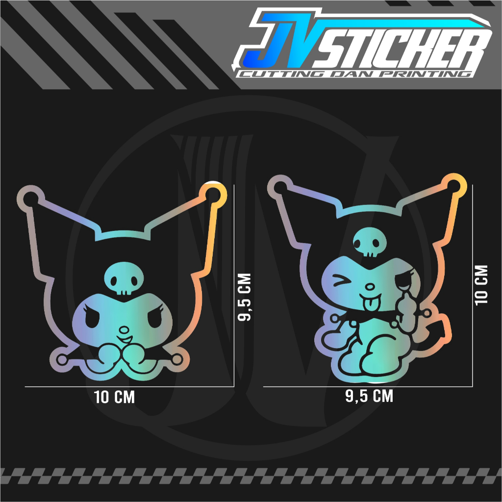 Kuromi CUTTING STICKER MOTORCYCLE HELO KITY | Shopee Philippines