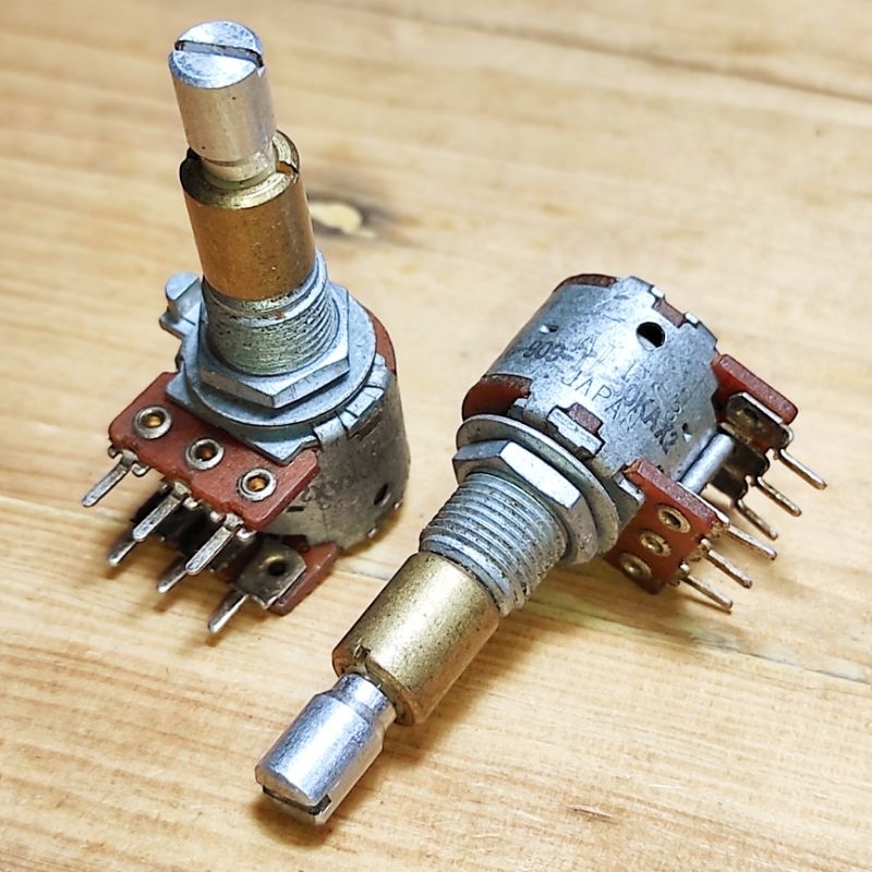 Potentio A50K CONCENTRIC / STACKED ori ALPS JAPAN 2x Mono A 50K STACKED ...