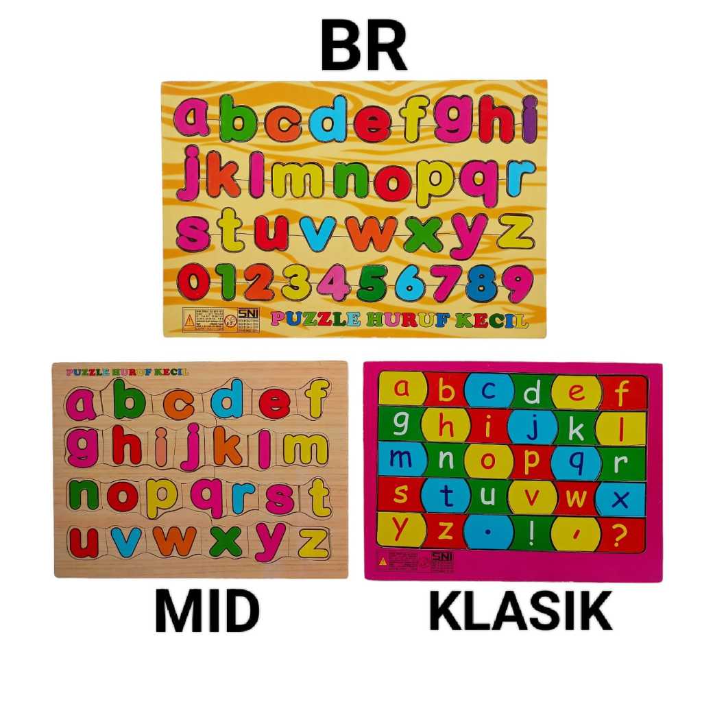 SNI Wooden Puzzle Size 17x23 cm and 20x30 cm Disassemble Letters ...