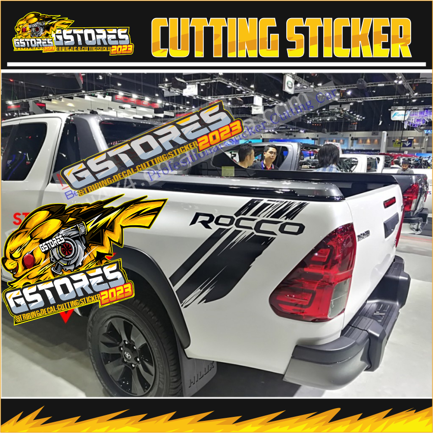 Toyota hilux rocco revo car sticker, GSTORES side bad sticker | Shopee ...