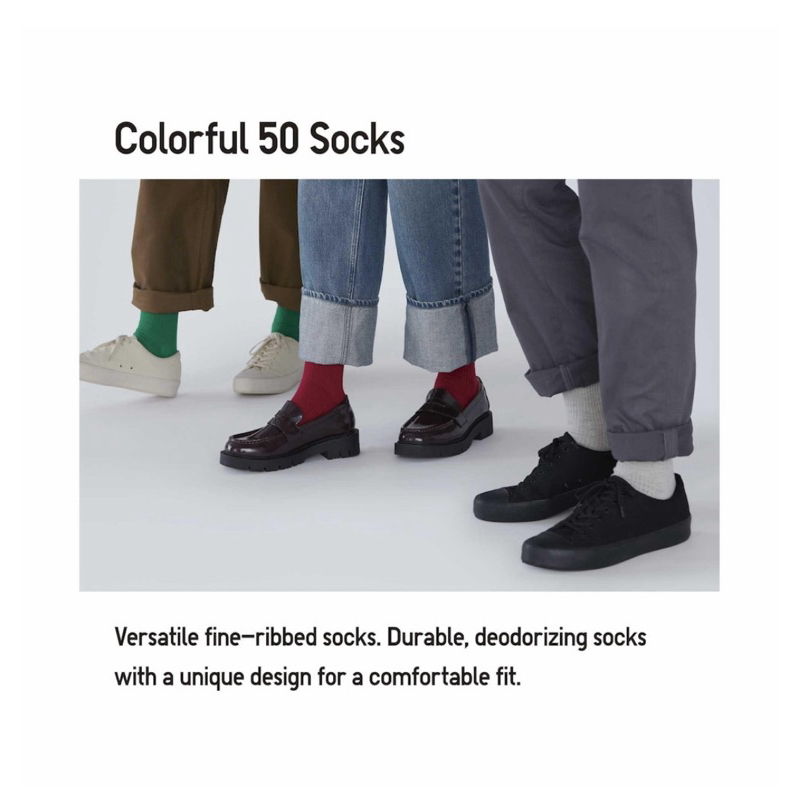Uniqlo Original Color Socks Uniqlo Color Sock Original | Shopee Philippines