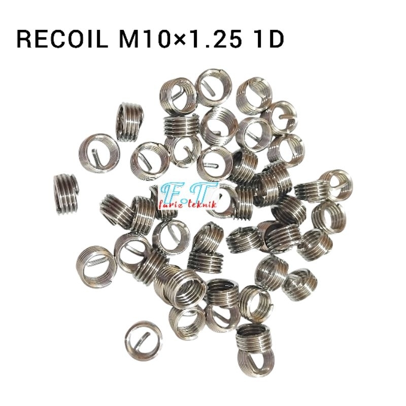 Recoil helicoil M103.51.25 1D repairt damaged thread slek dol material ...