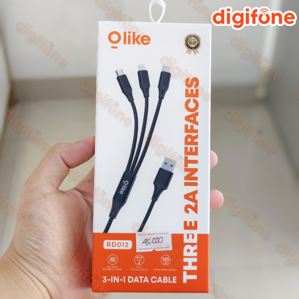 Olike CABLE RD012 OLIKE 3-IN-1 DATA CABLE CASAN CABLE Official Warranty ...