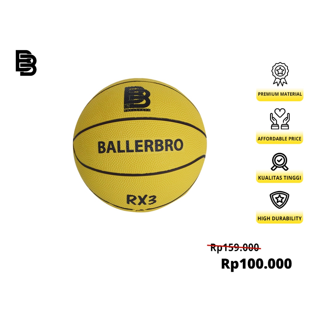 Ballerbro RX3 Basketball (Rubber) | Shopee Philippines