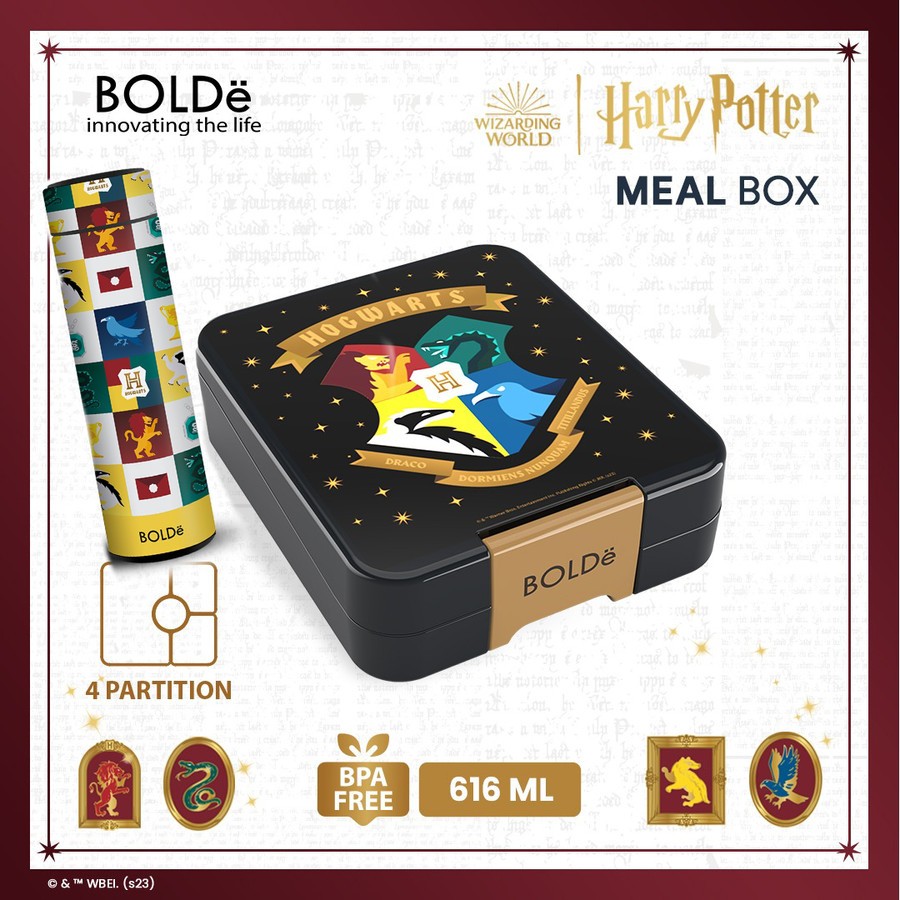 BOLDe Meal Box Set Bottle + Harry Potter Lunch Box Children's Lunch Box ...