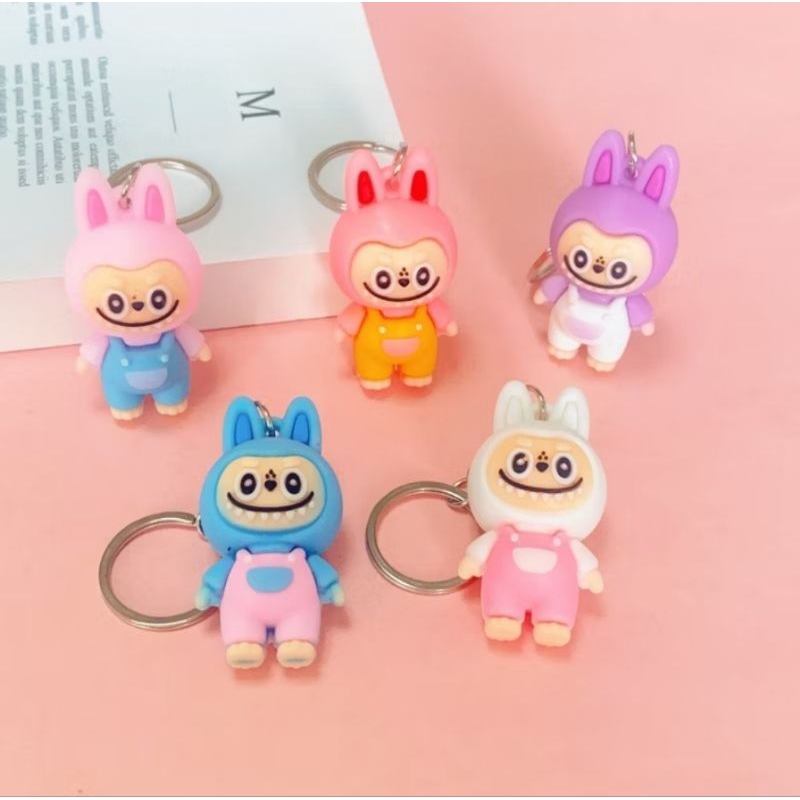 GANTUNGAN Viral Labubu Keychain Labubu Keychain Unique Cute Attractive ...